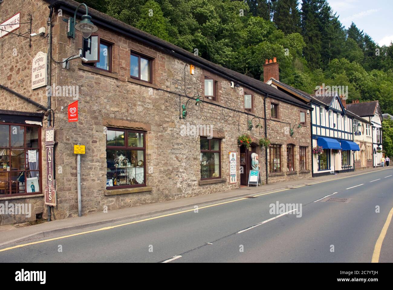 Main Road (A466), Tintern, Monmouthshire, Wales Stock Photo - Alamy