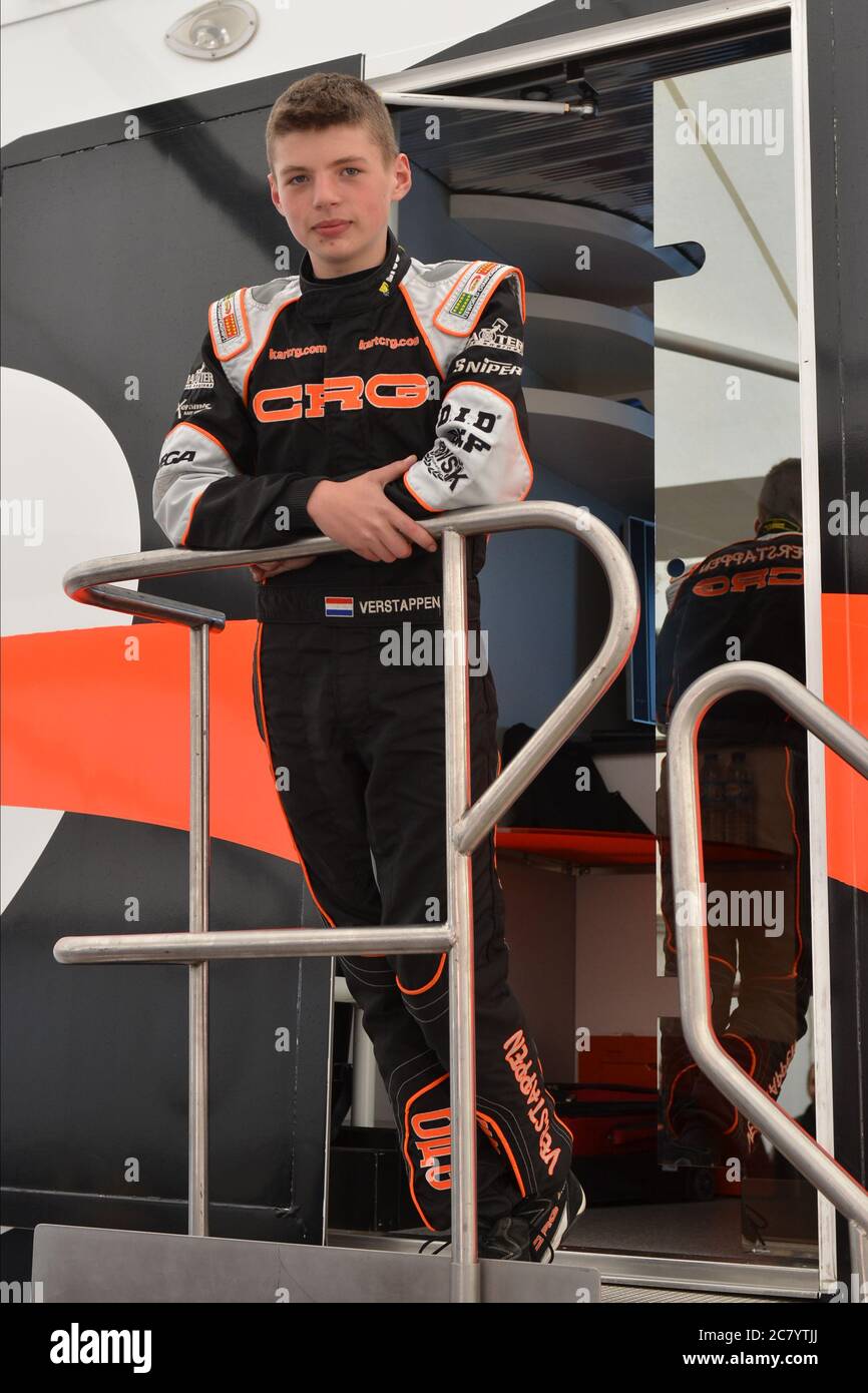 Max Verstappen's junior international karting career Stock Photo - Alamy