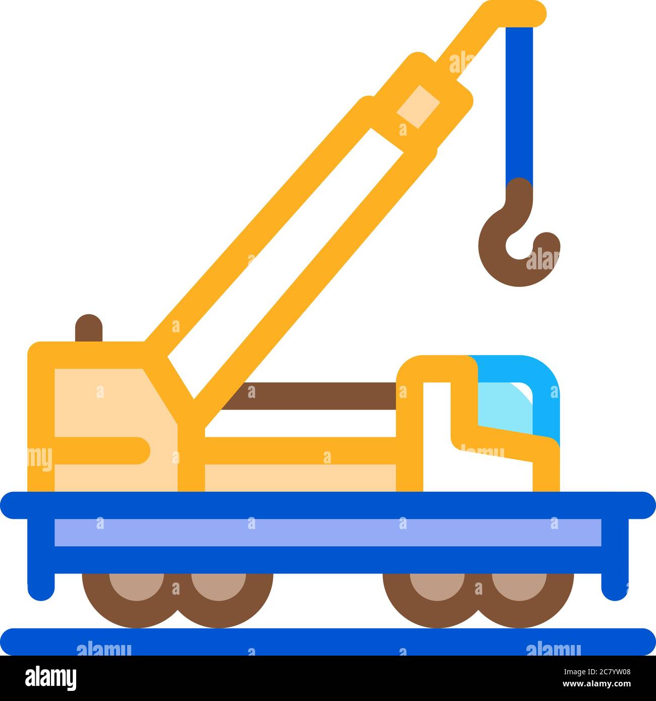 Railway crane Cut Out Stock Images & Pictures - Alamy