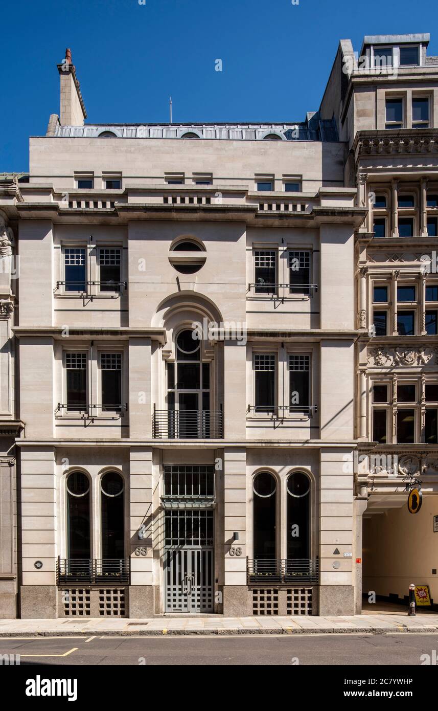 Axial view of main (south) elevation looking north east on Cornhill ...