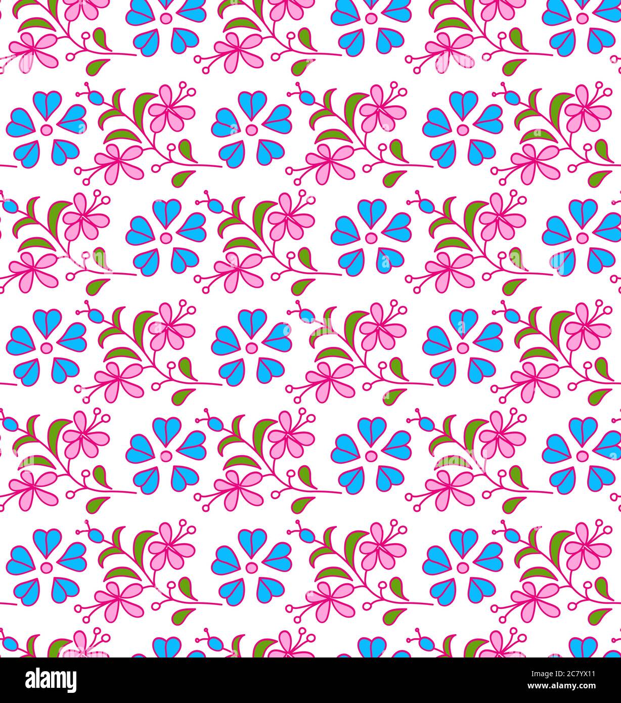 Girly seamless floral pattern Stock Photo - Alamy