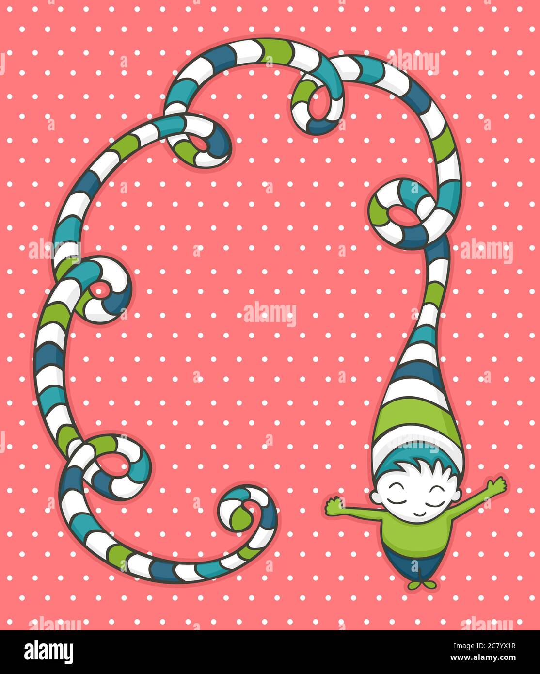 Cute greeting card for kids with space for your message Stock Photo - Alamy