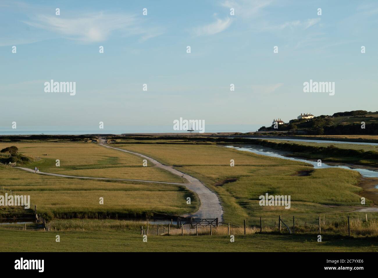 Landscape of Cuckmere River Stock Photo - Alamy