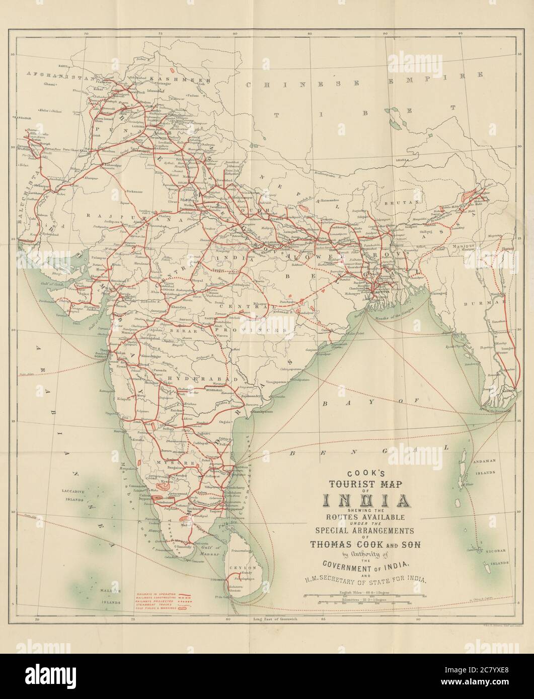 Antique indian map hi-res stock photography and images - Alamy