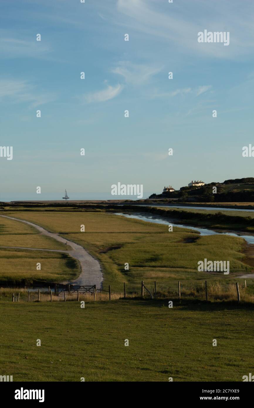 Landscape of Cuckmere River Stock Photo - Alamy