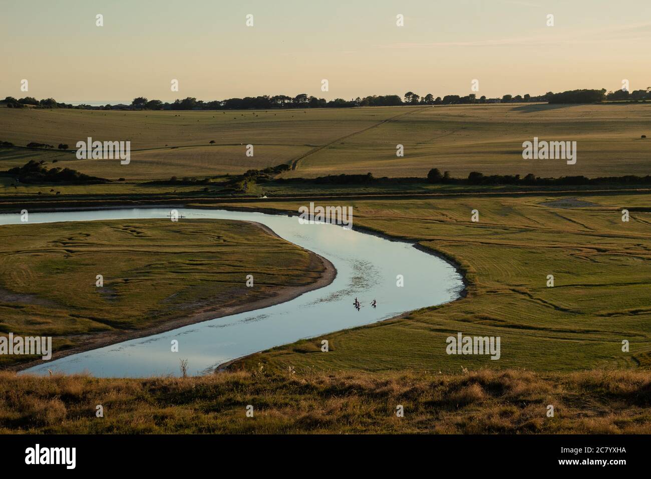 Landscape of Cuckmere River Stock Photo - Alamy