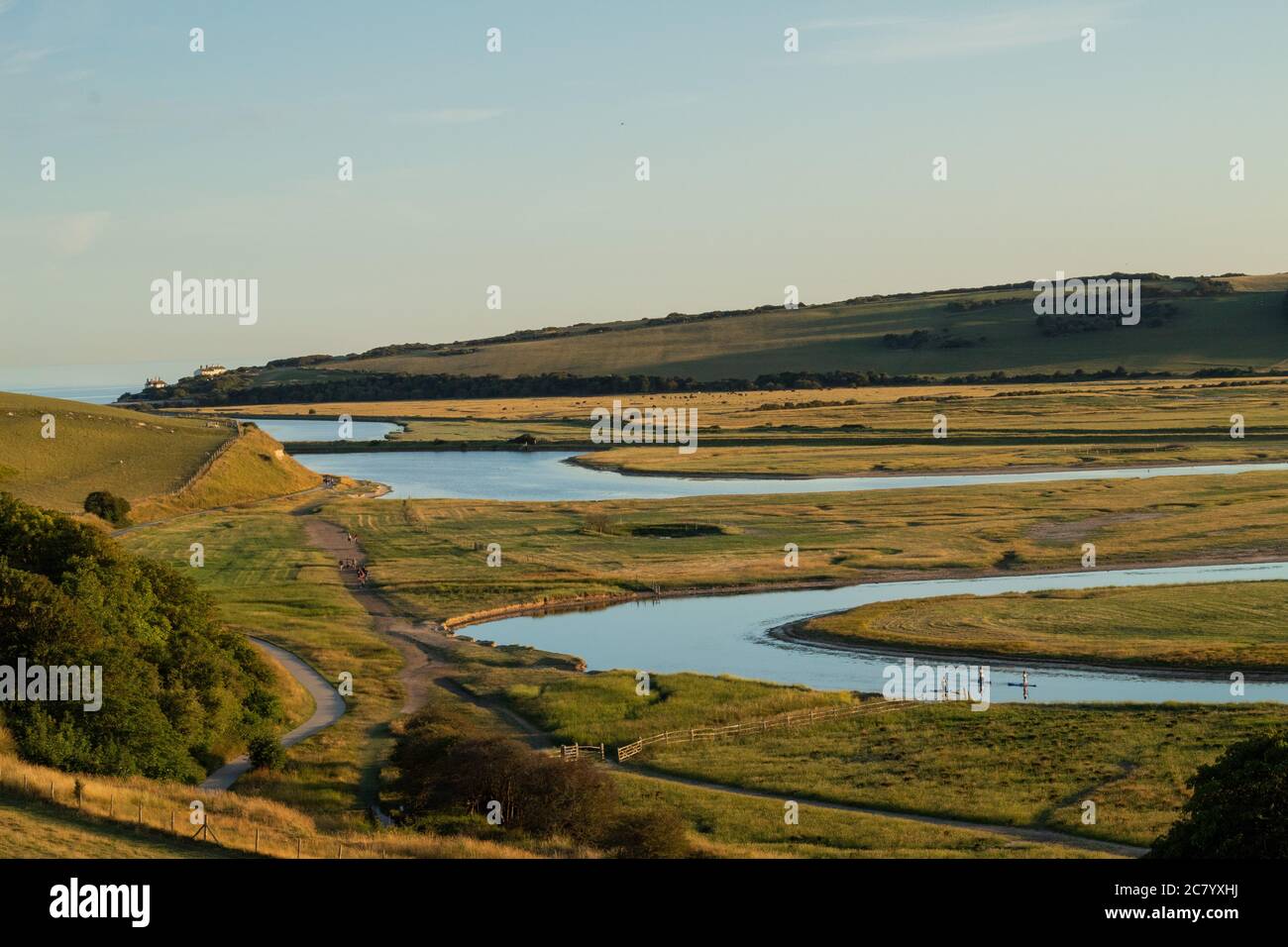 Landscape of Cuckmere River Stock Photo - Alamy