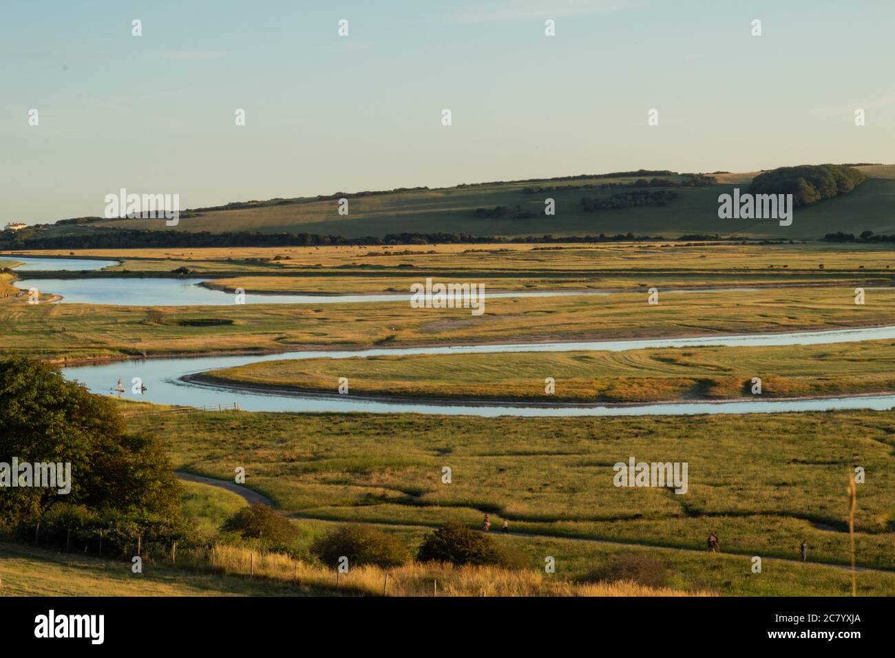 Landscape of Cuckmere River Stock Photo - Alamy