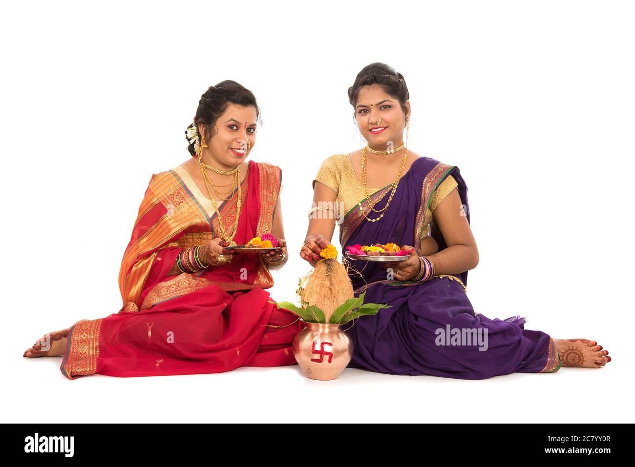 Indian hindu wedding ceremony kalash Cut Out Stock Images & Pictures ...