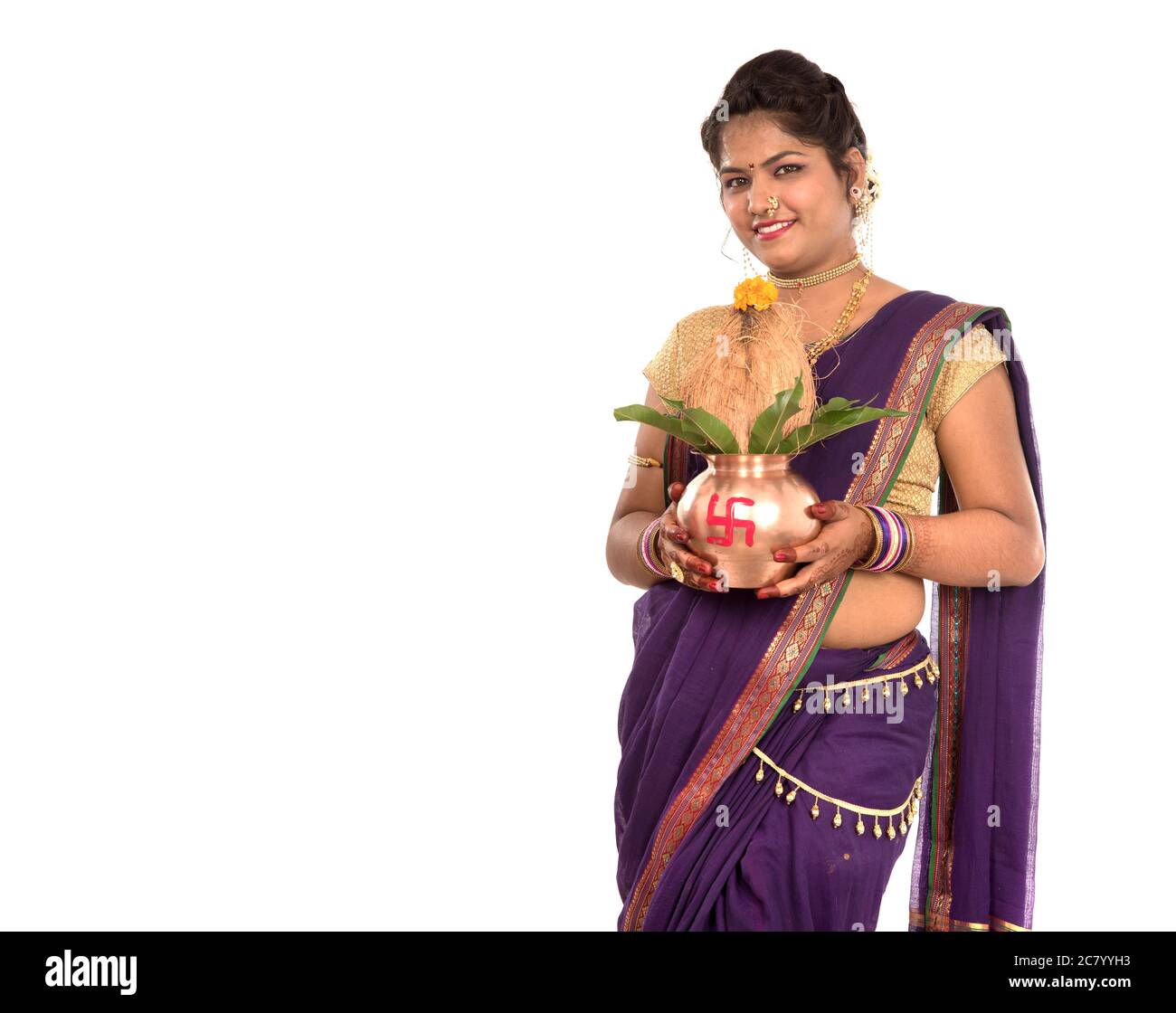 Indian hindu wedding ceremony kalash Cut Out Stock Images & Pictures ...