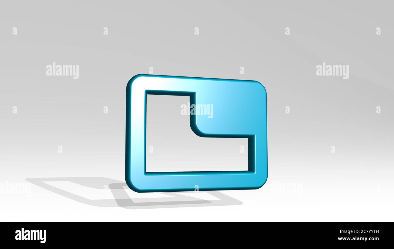 pathfinder minus front stand with shadow. 3D illustration of metallic ...