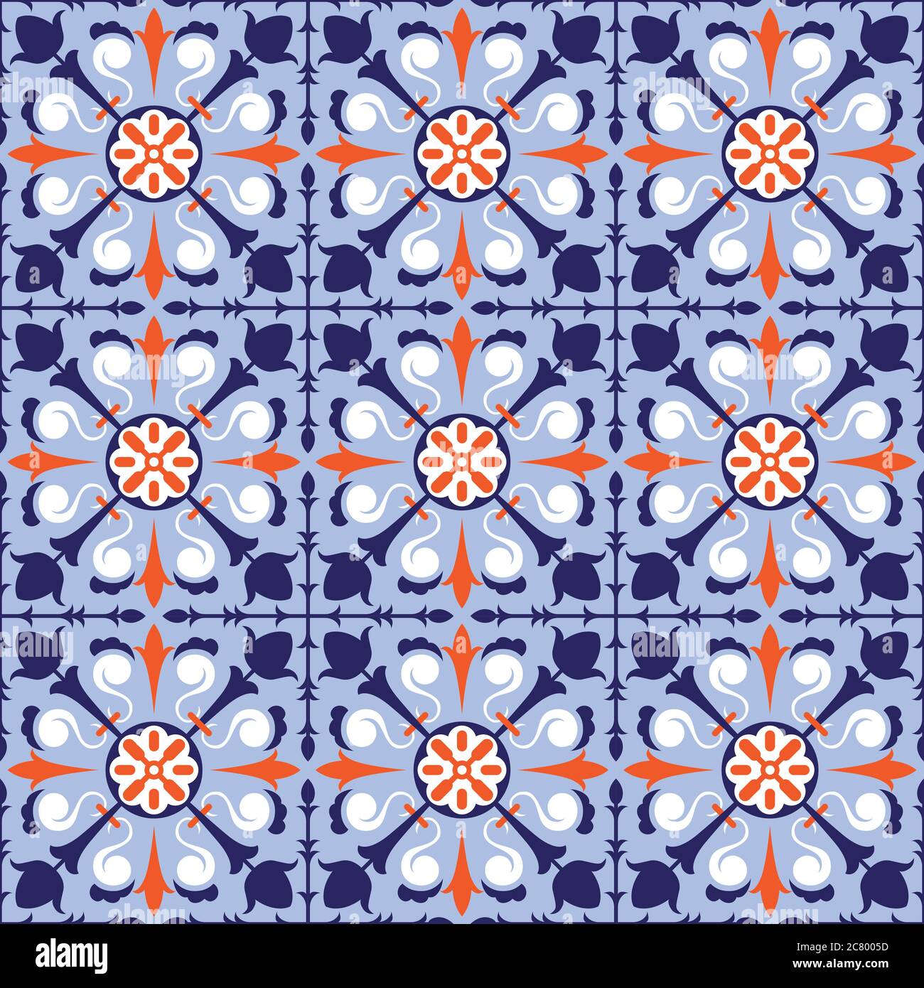 colorful arabic style tiles - seamless pattern Stock Photo - Alamy