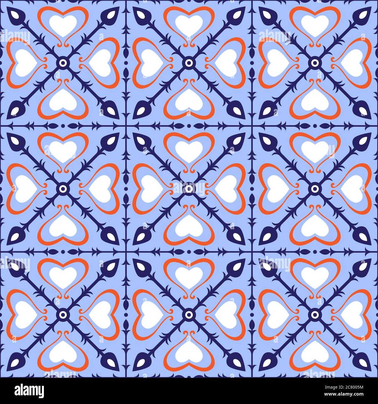 colorful arabic style tiles - seamless pattern Stock Photo - Alamy