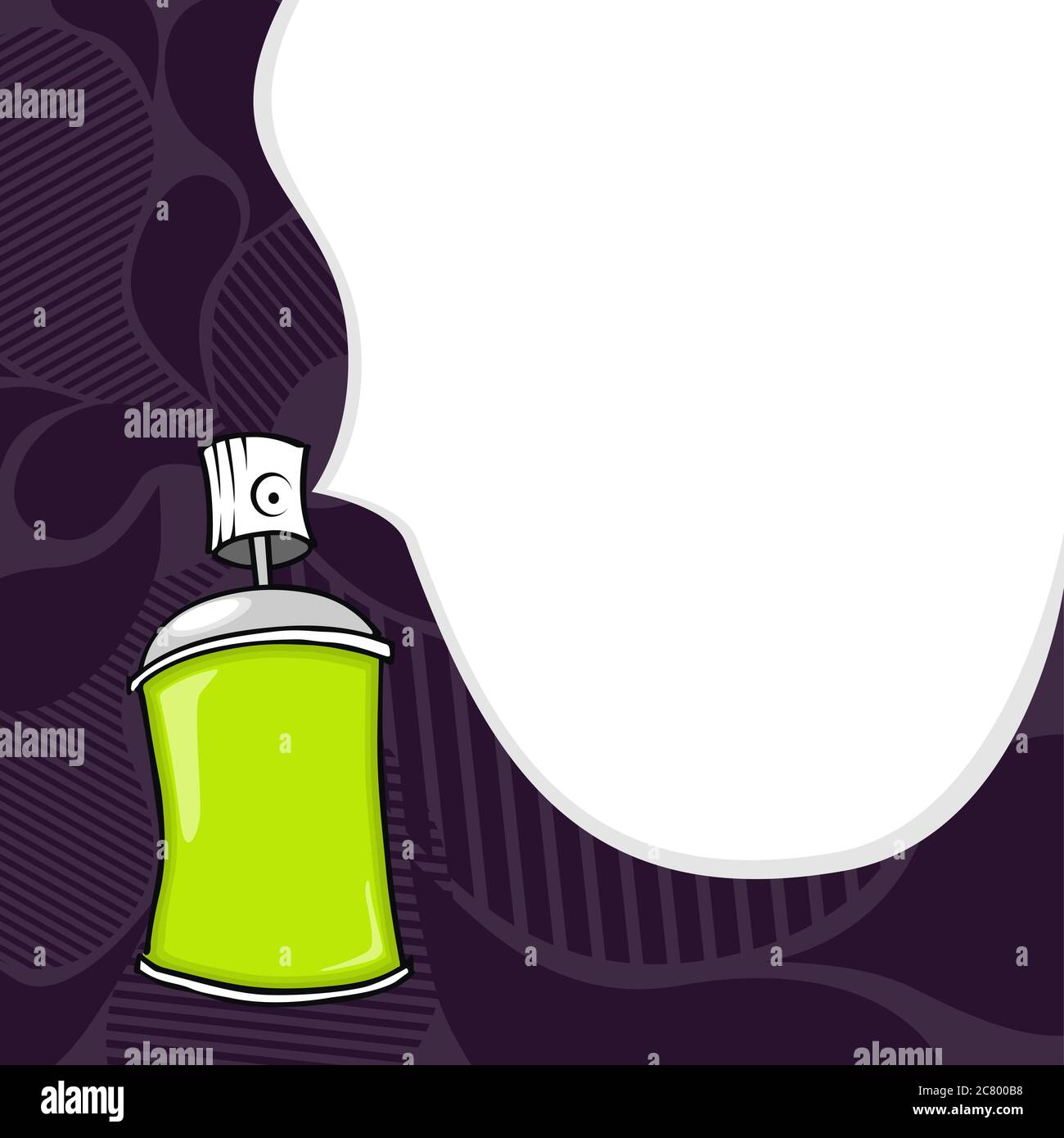 Graffiti spray can illustration with space for your message Stock Photo ...