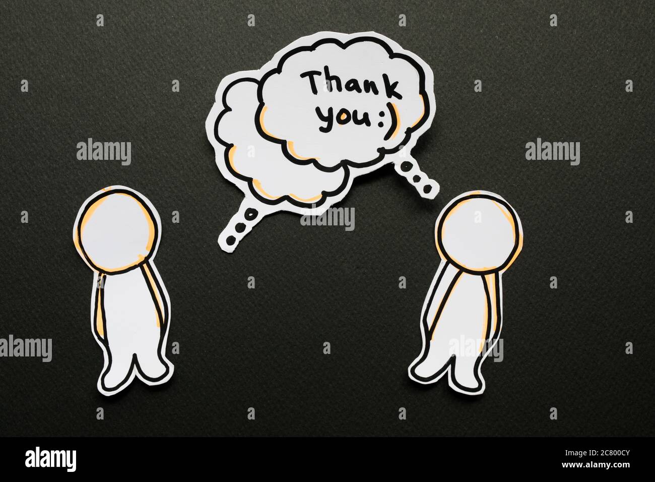 Woman paper text speech hi-res stock photography and images - Alamy