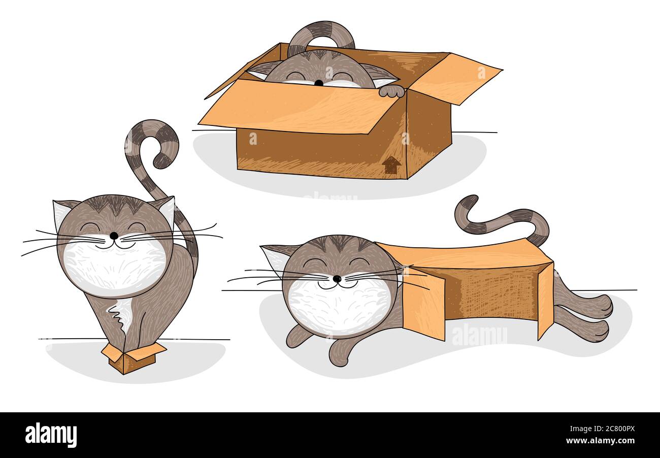 Cute kitten clipart Cut Out Stock Images & Pictures - Alamy