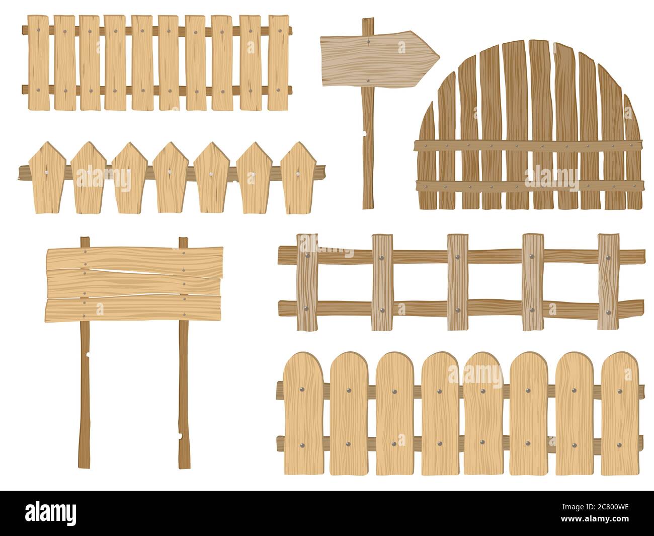 Country fences Cut Out Stock Images & Pictures - Alamy