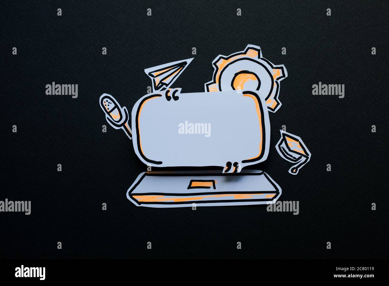 Conference call icon hi-res stock photography and images - Alamy