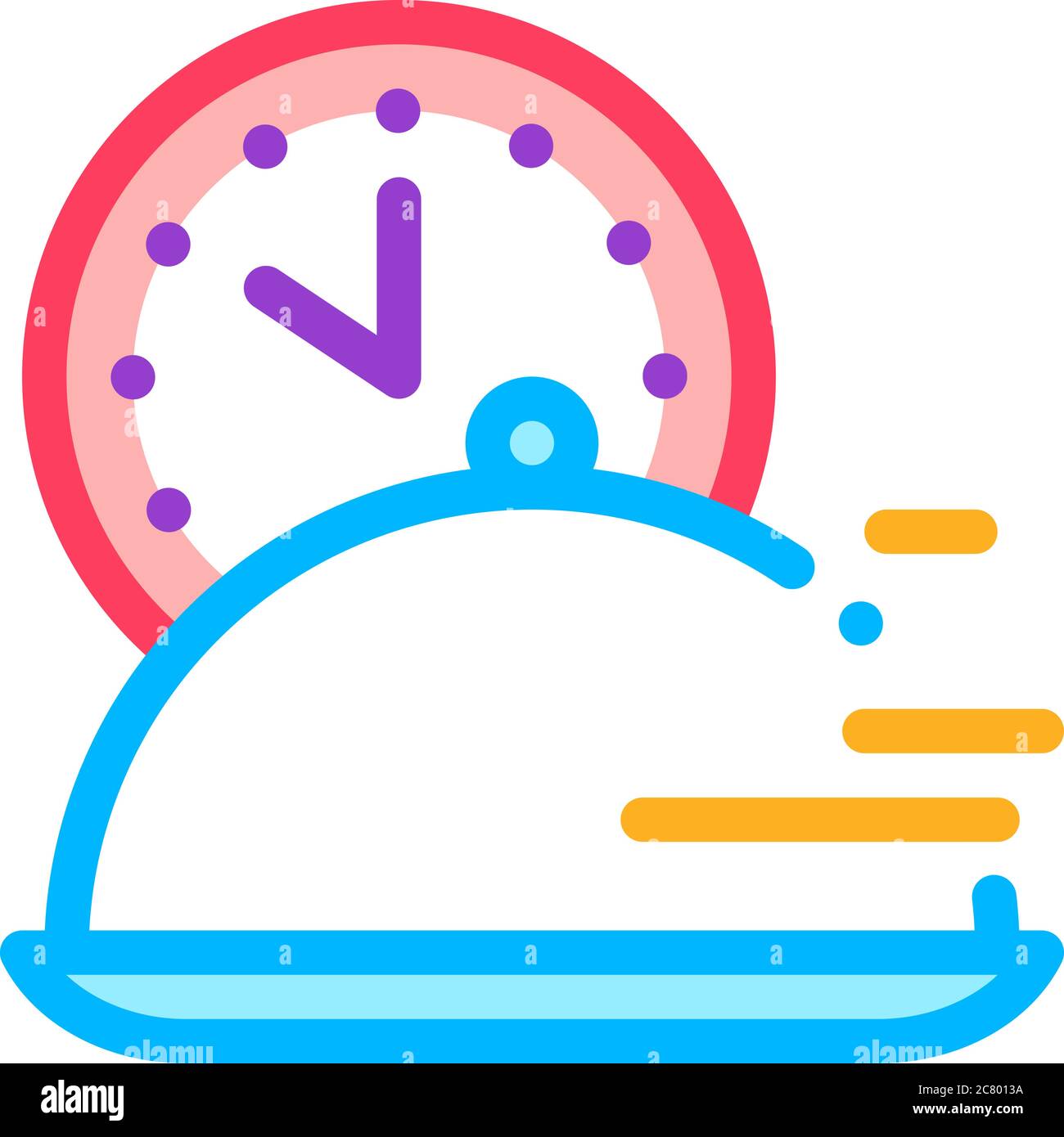 fast food delivery icon vector outline illustration Stock Vector Image ...
