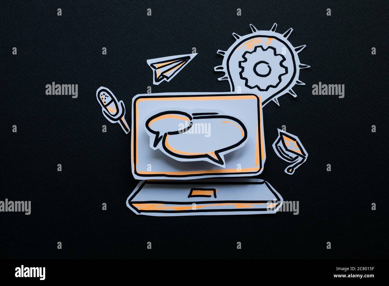 Videoconferencing icon hi-res stock photography and images - Alamy