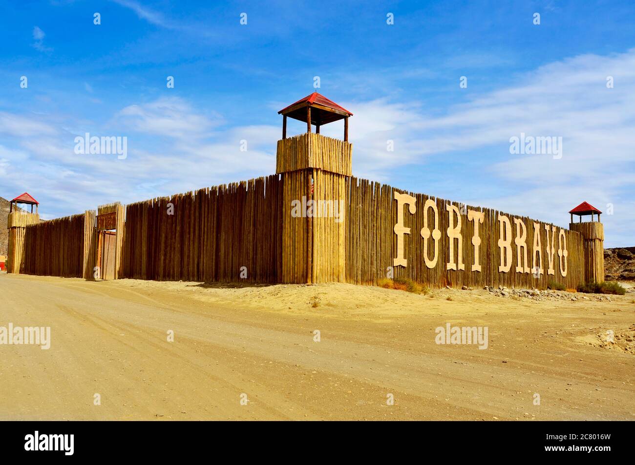 TABERNAS, SPAIN - SEPTEMBER 18: View of an old west military fort in ...