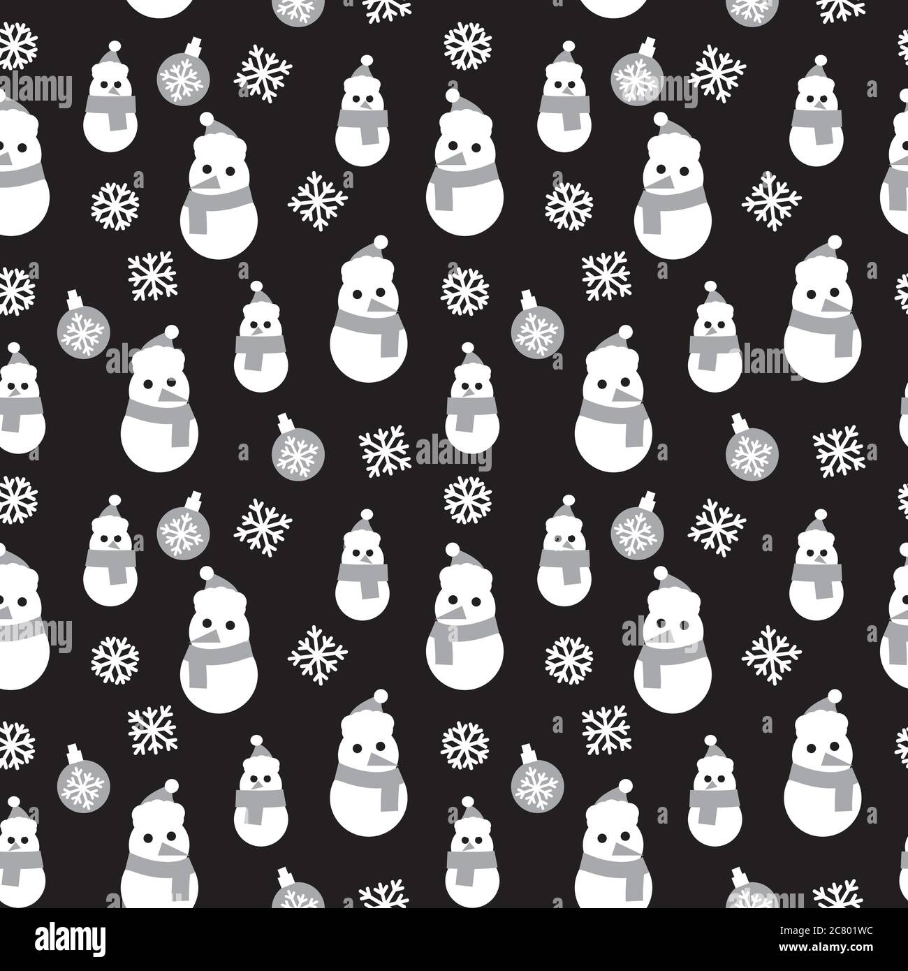 Christmas Snowman seamless pattern background for website graphics, fashion textile Stock Vector ...