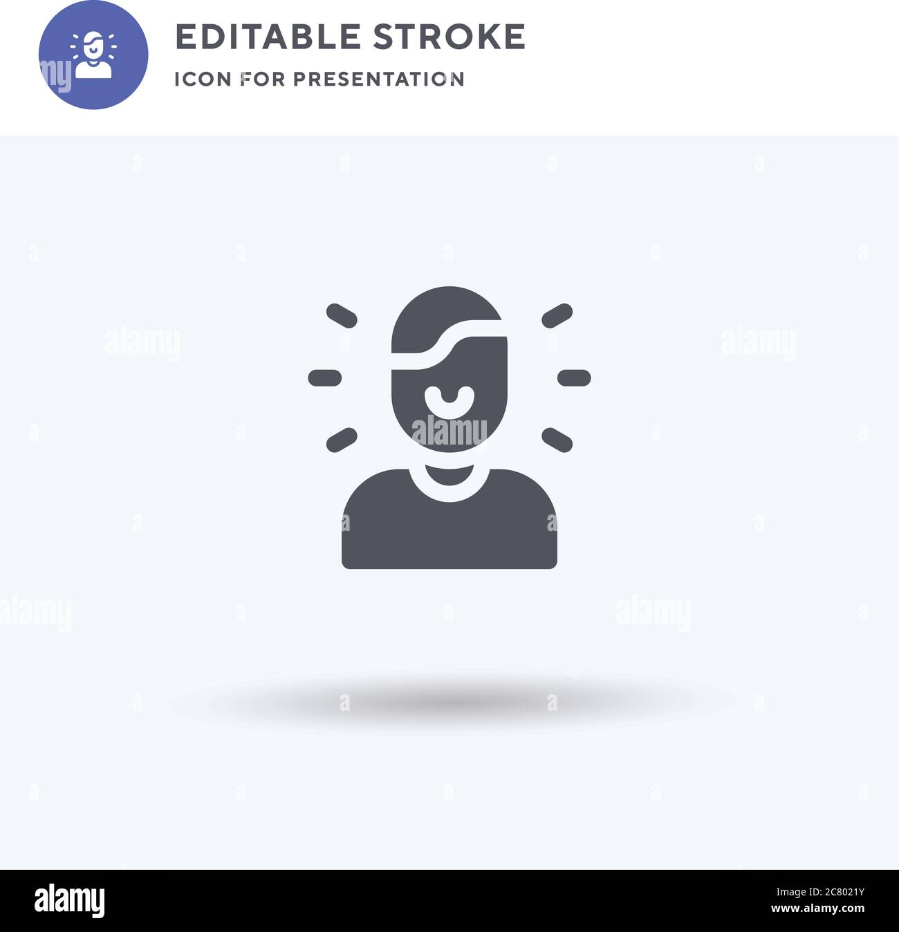 Influencer icon vector, filled flat sign, solid pictogram isolated on ...