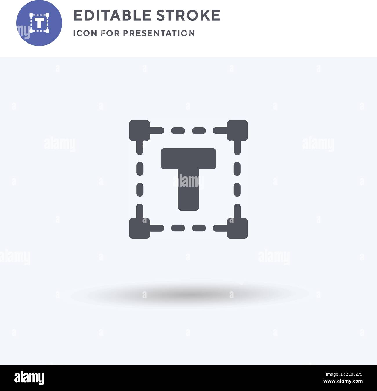 Font Size icon vector, filled flat sign, solid pictogram isolated on ...