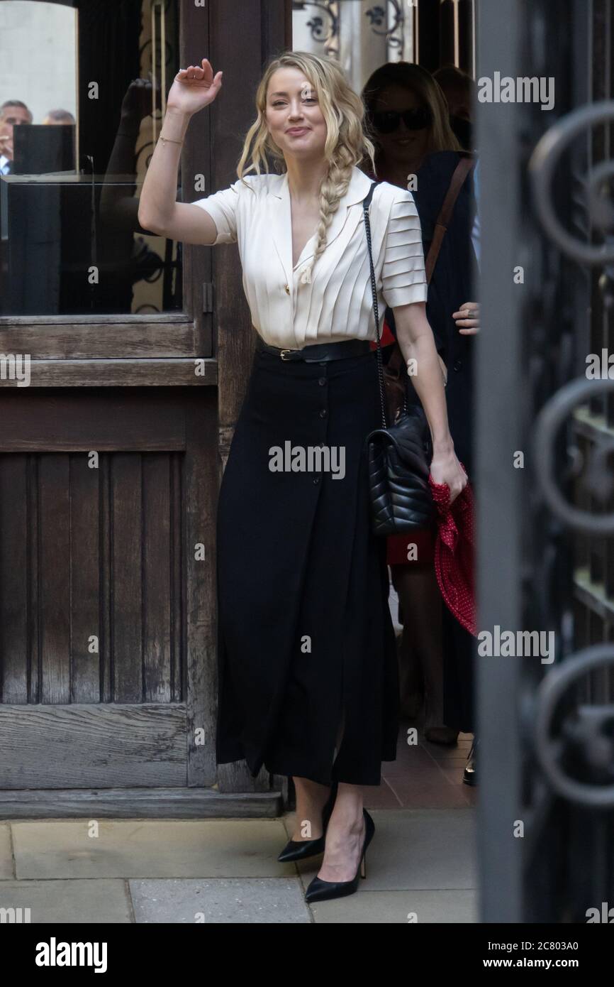 London, UK - 20 July 2020 Amber Heard attends libel trial against the ...