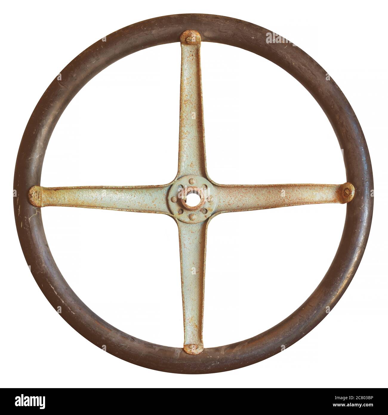 Wooden spoke wheel Cut Out Stock Images & Pictures - Alamy