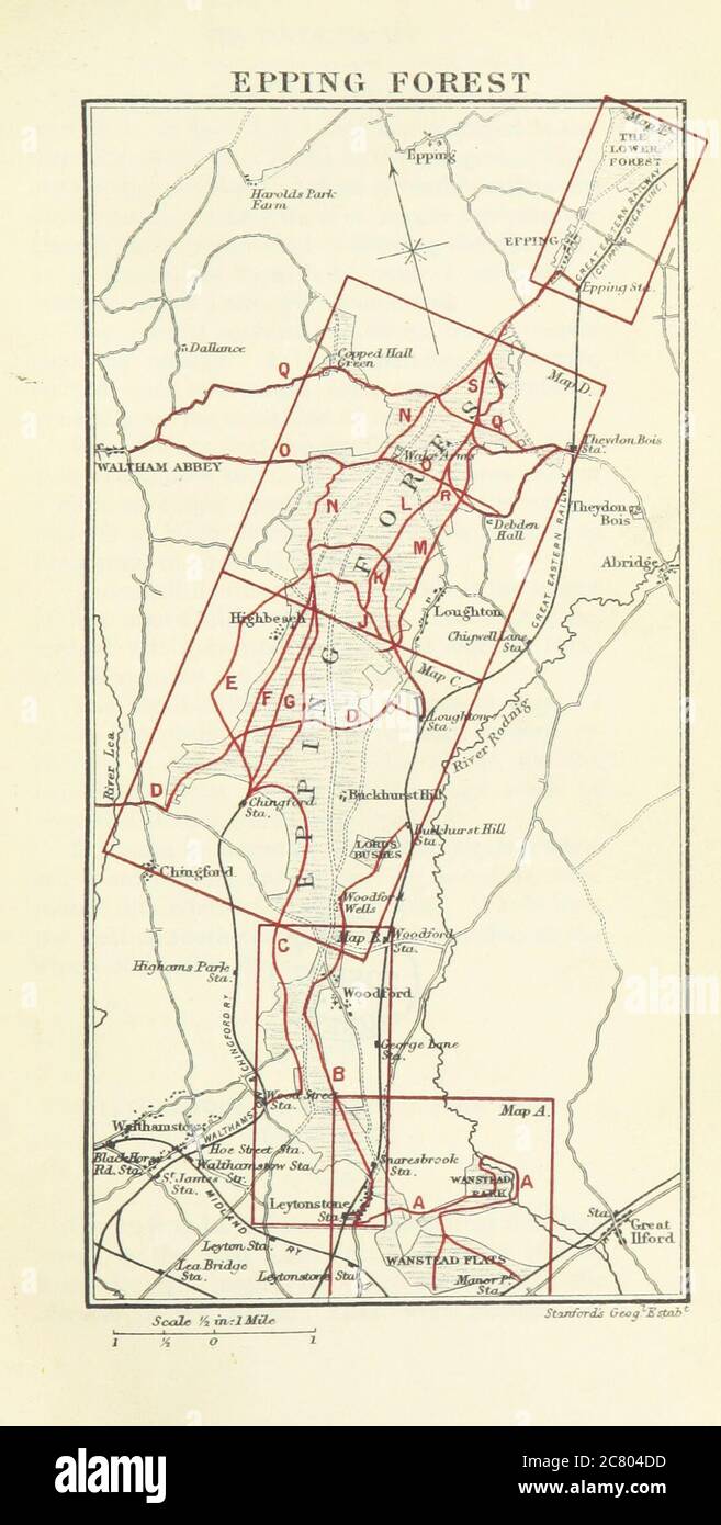Map of epping hi-res stock photography and images - Alamy