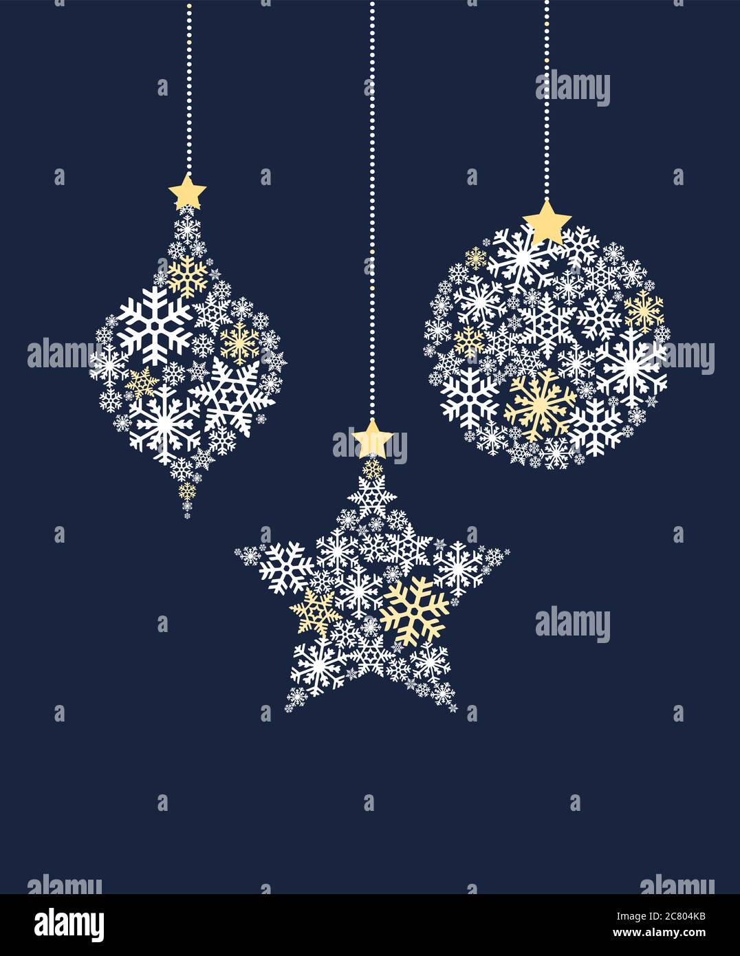 Background snowflakes christmas balls Stock Vector Images - Alamy