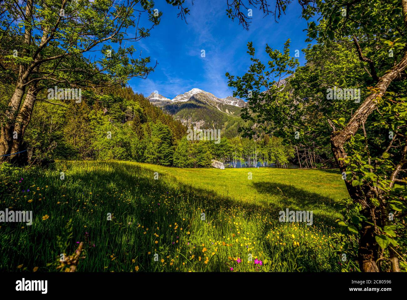 Italy Piedmont Val Formazza - Antillone lake Stock Photo - Alamy