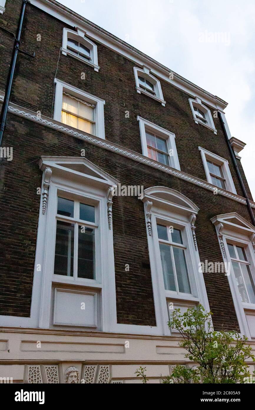 Vertical low angle shot of a house in London Stock Photo - Alamy