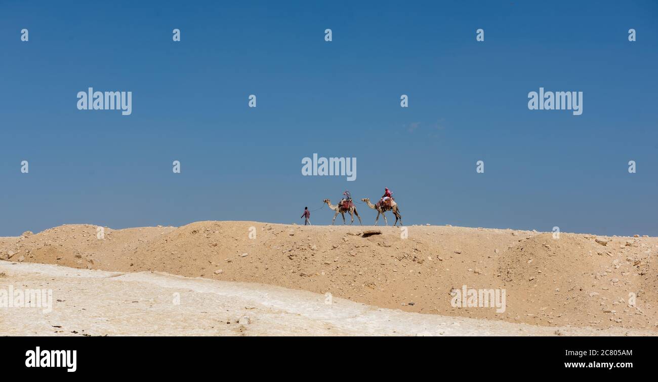 Panoramic view of giza pyramids hi-res stock photography and images - Alamy