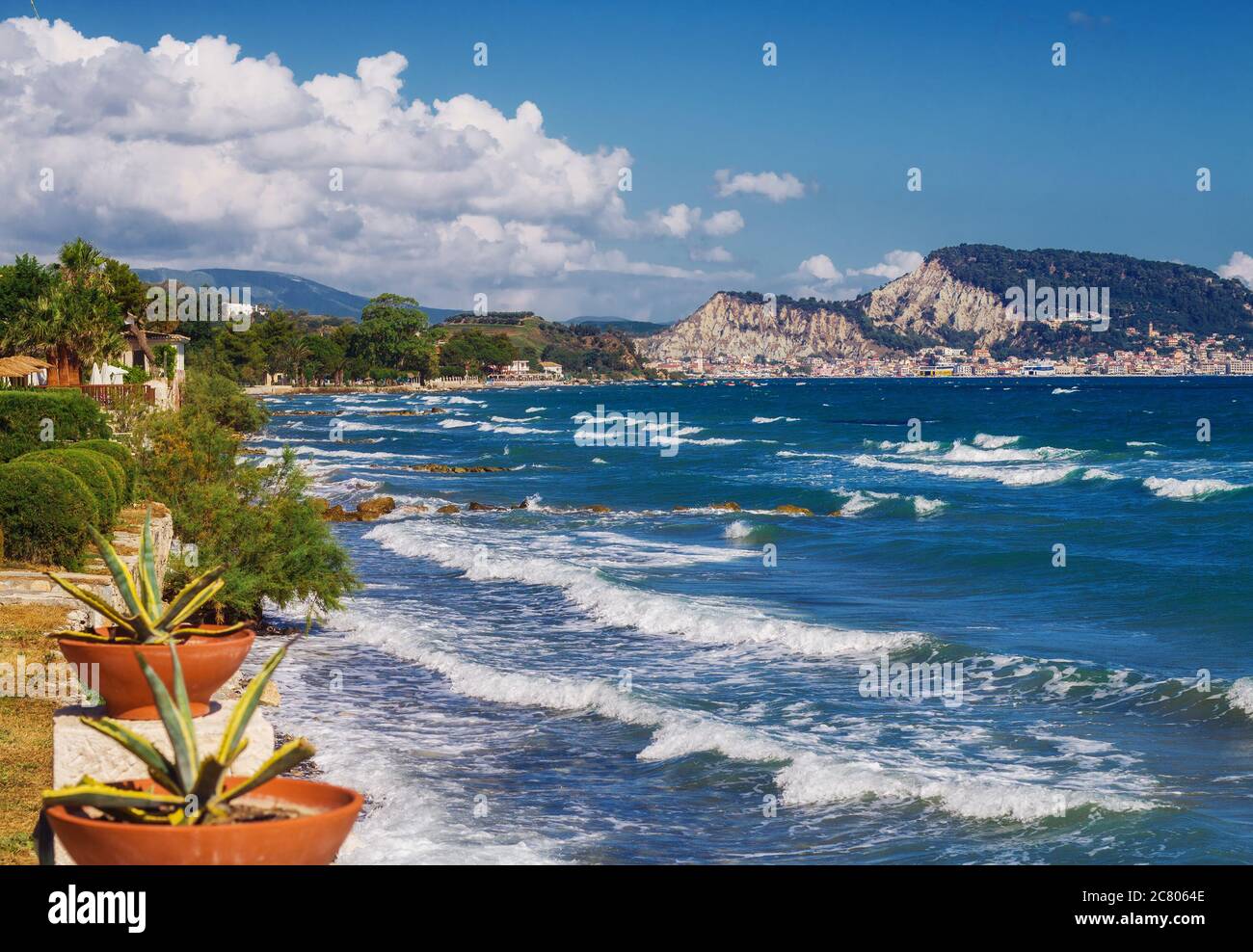 Argassi beach zante greece hi-res stock photography and images - Alamy