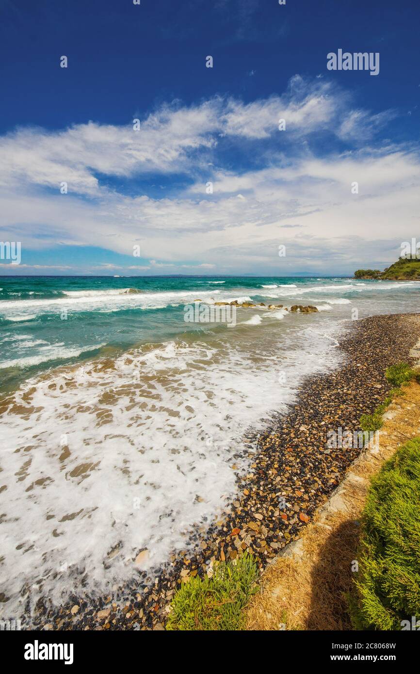 Argassi beach zante greece hi-res stock photography and images - Alamy