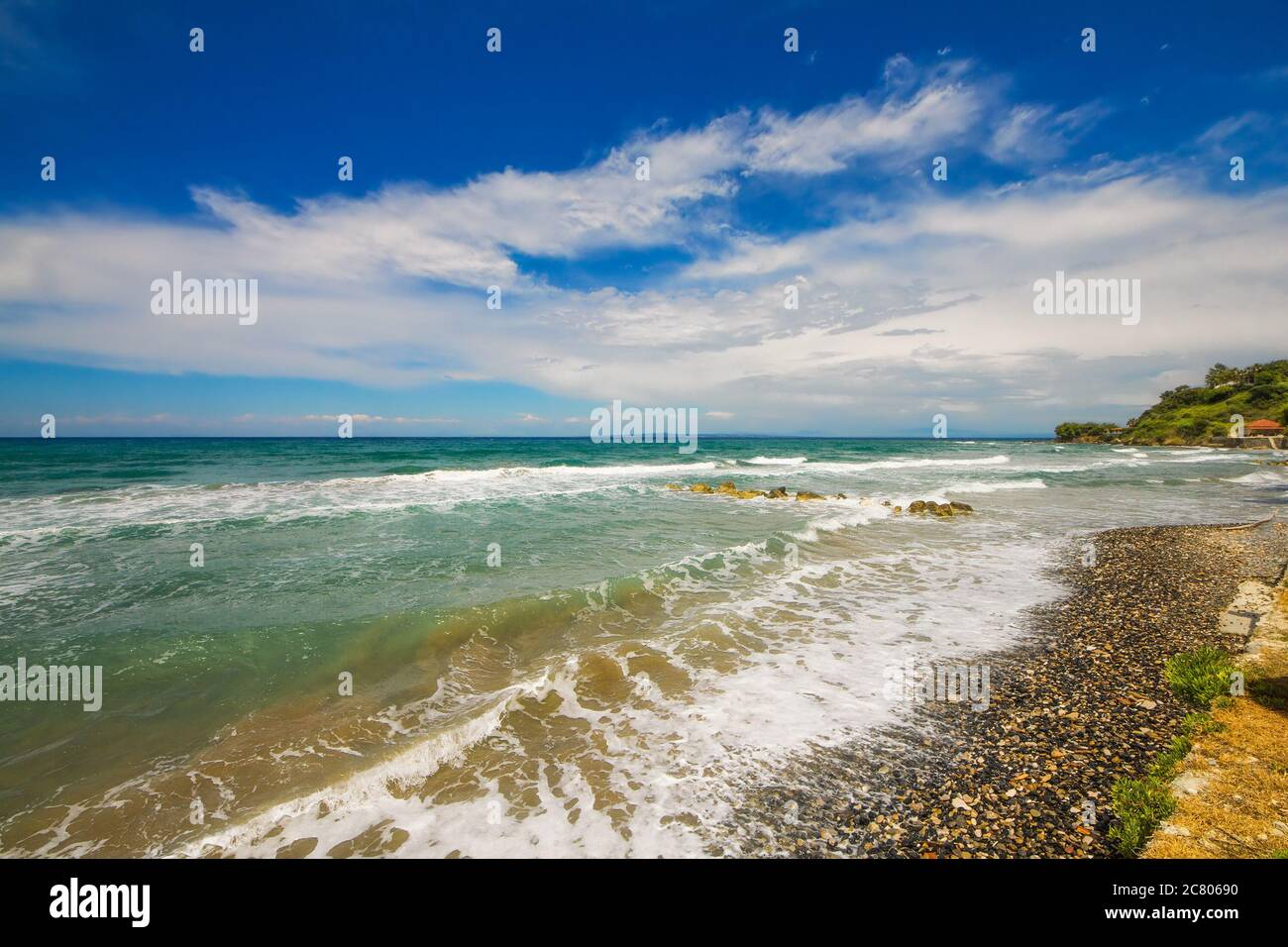 Argassi beach zante greece hi-res stock photography and images - Alamy