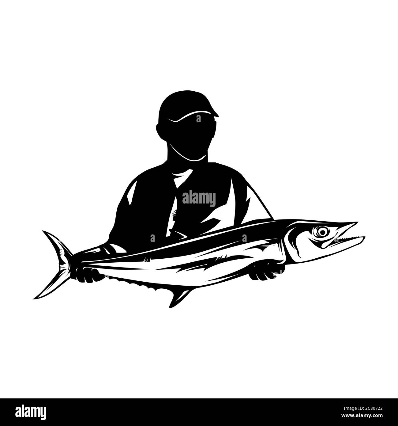 Fishing hook blue Black and White Stock Photos & Images - Alamy