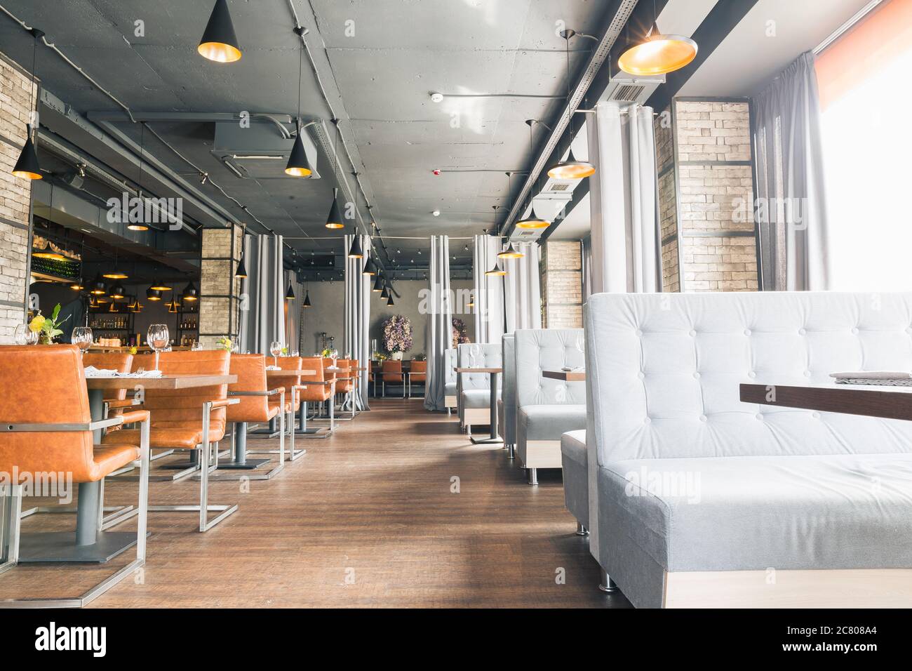 Trendy restaurant ,cafe Stock Photo - Alamy