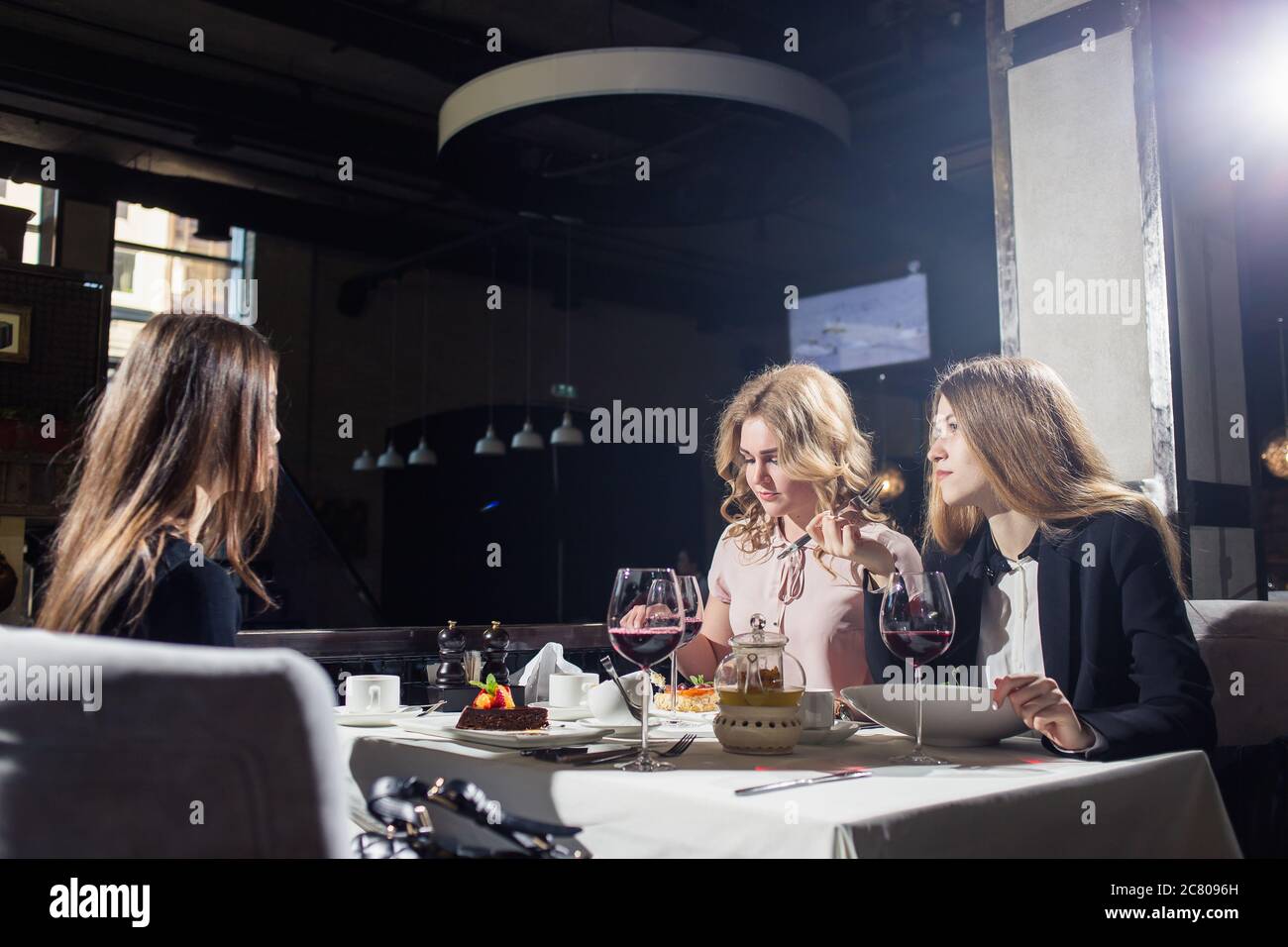 girlfriends out in town for drinks, lunch, spending quality time ...