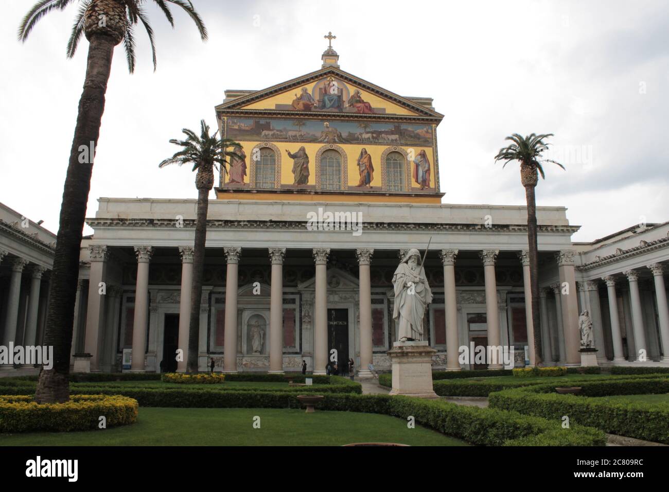 Beautiful Basilica of Saint Paul Outside the Walls in Rome, Italy Stock ...