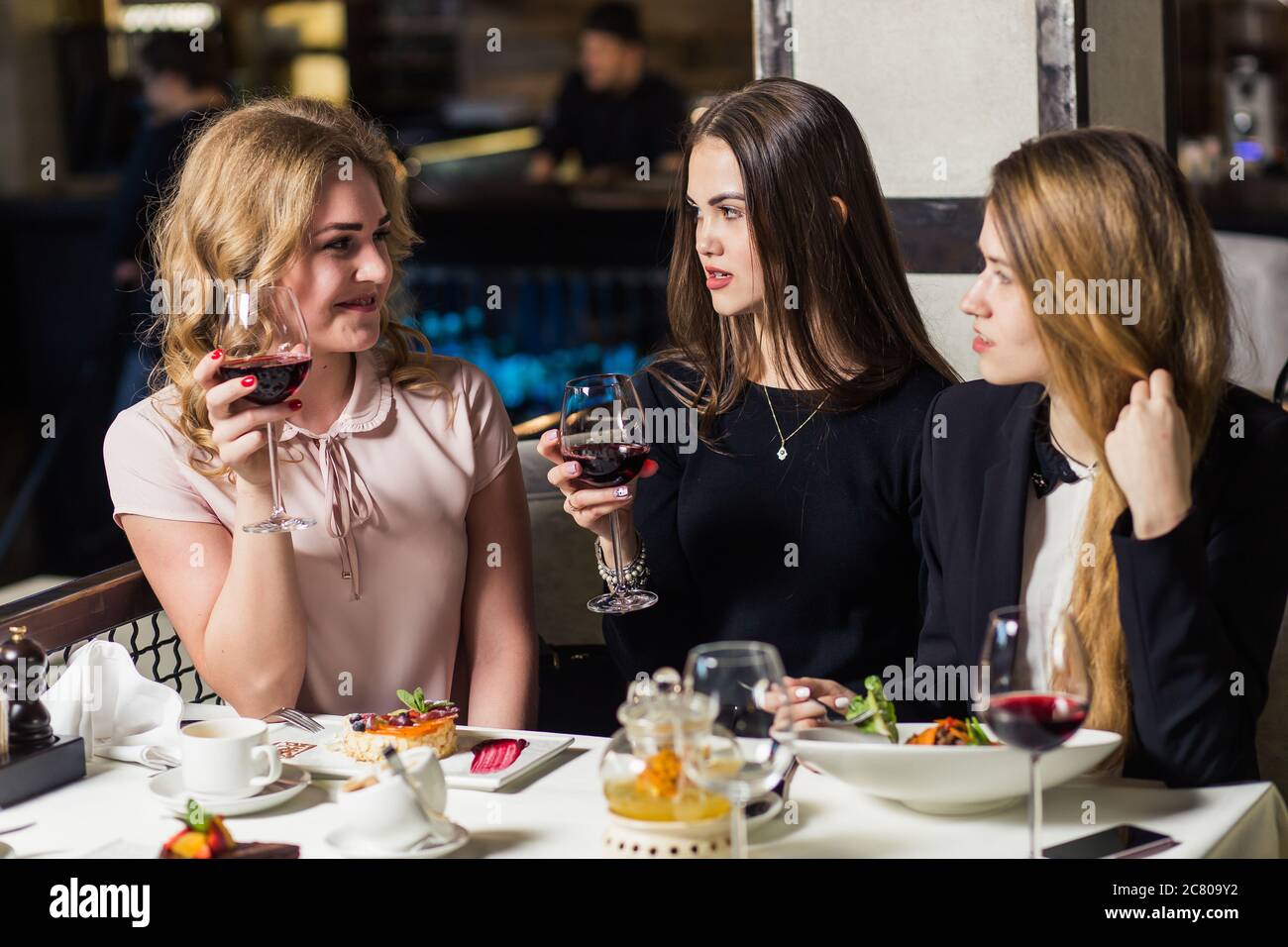 girlfriends out in town for drinks, lunch, spending quality time ...