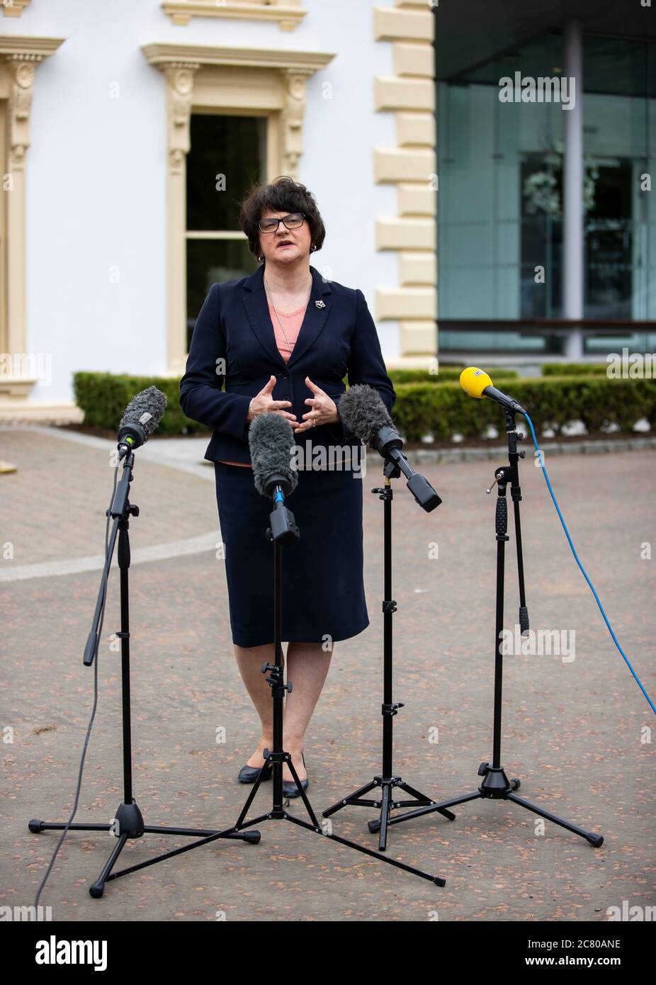 First Minister Arlene Foster during a press conference at the Galgorm ...