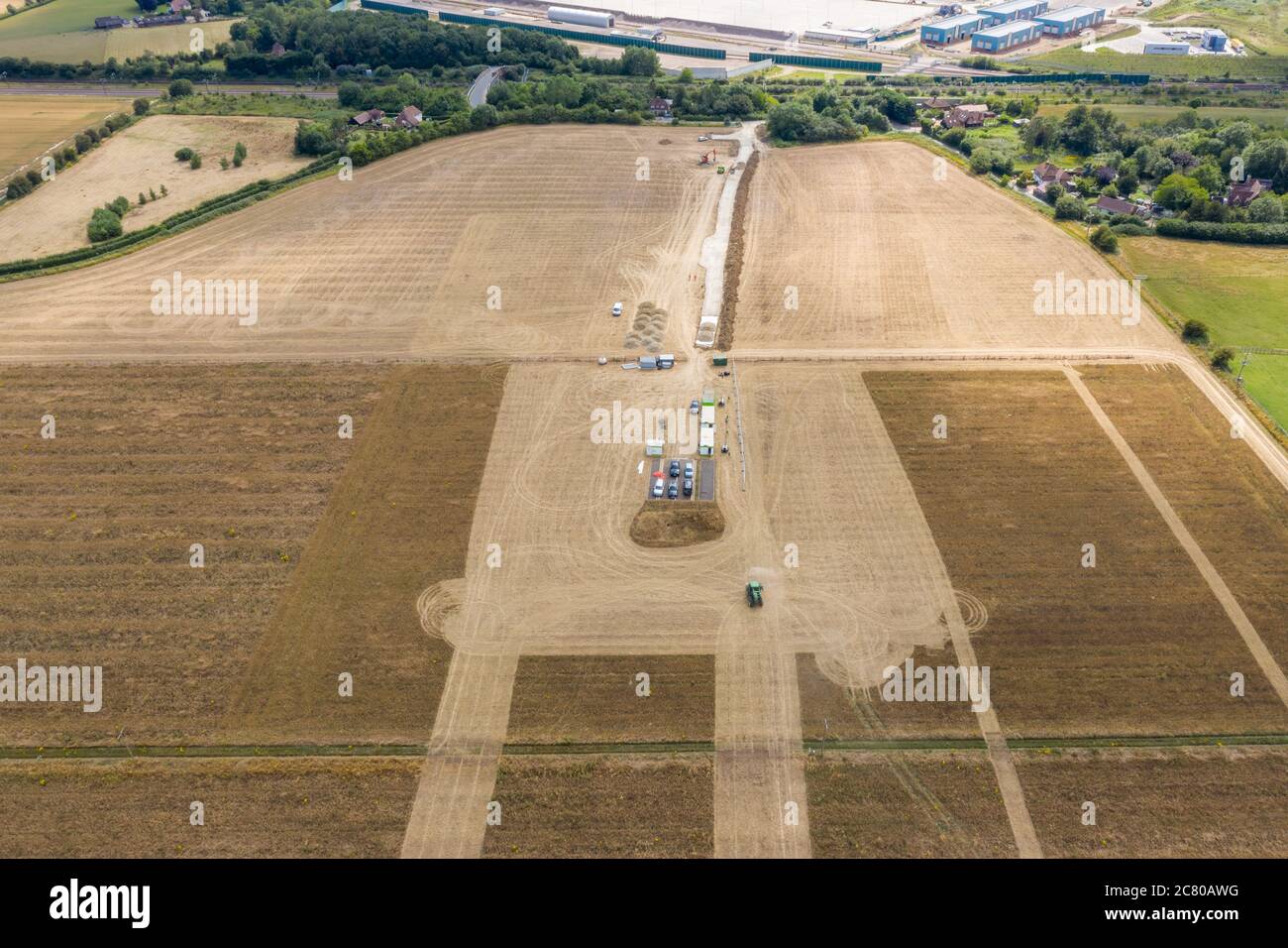 Sevington Lorry Park, Ashford, Kent Stock Photo - Alamy