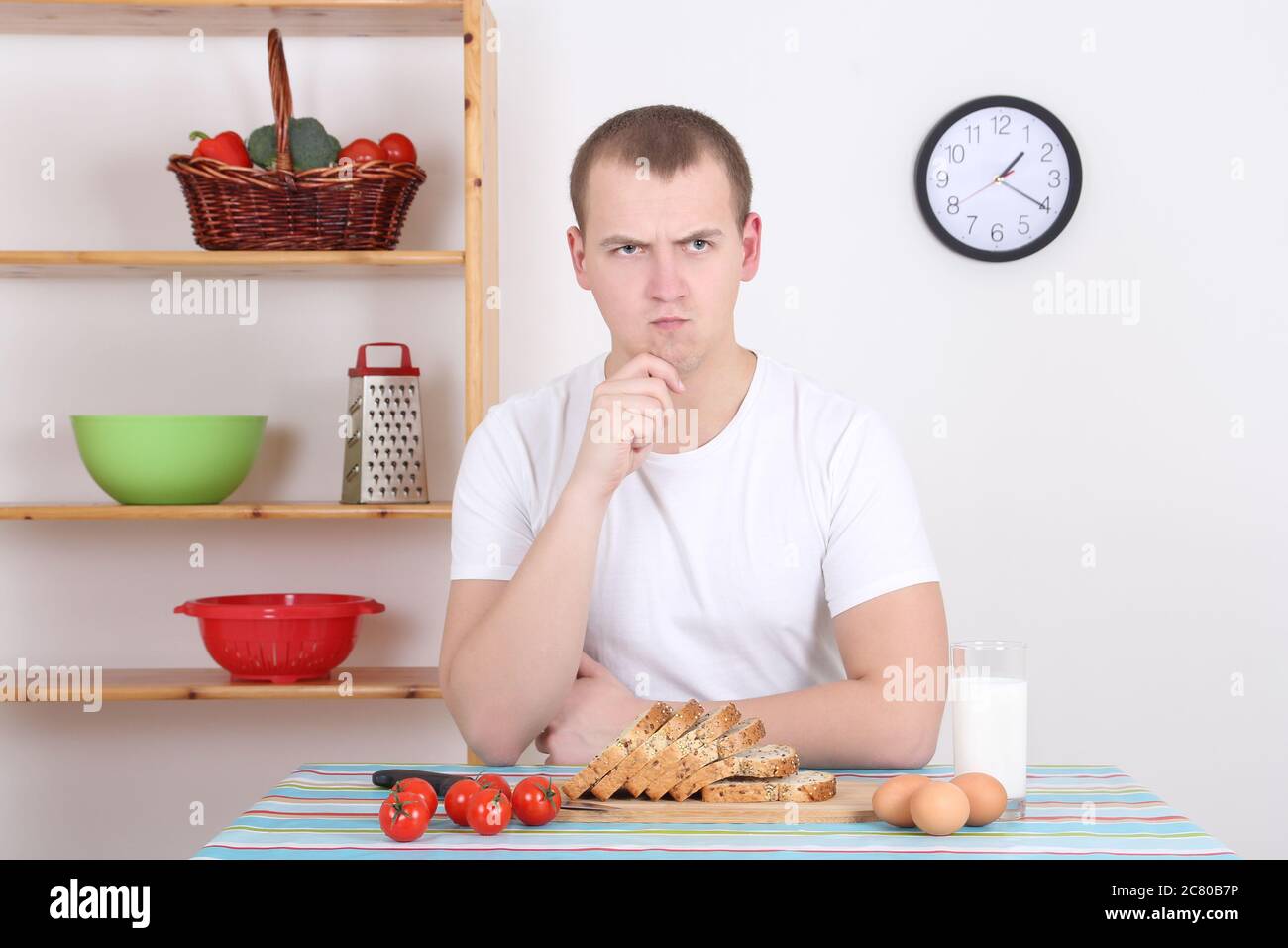 Portrait Adult Sad Man Cooking High Resolution Stock Photography and ...