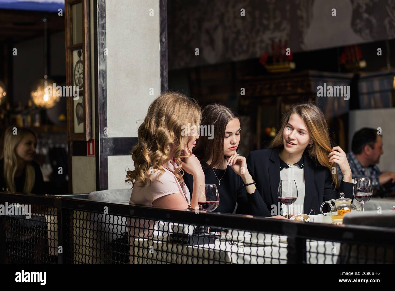 Waiting for friend in bar hi-res stock photography and images - Alamy