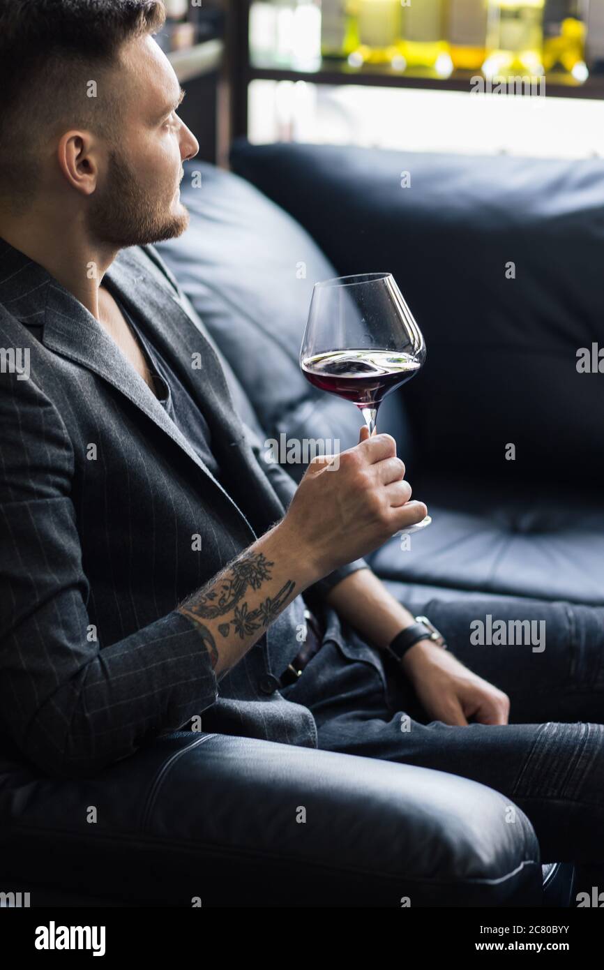 Concept photo of rich people luxury life. Adult successful elegant ...