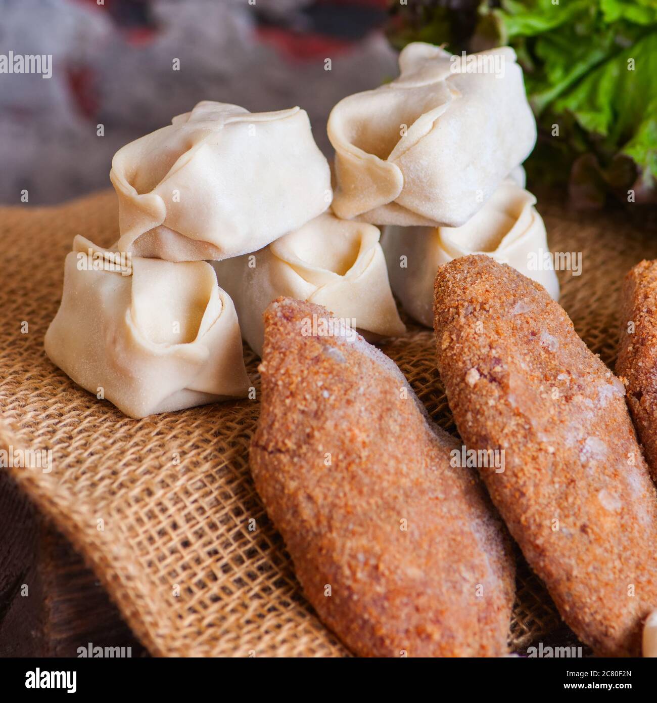 Raw manti hi-res stock photography and images - Alamy