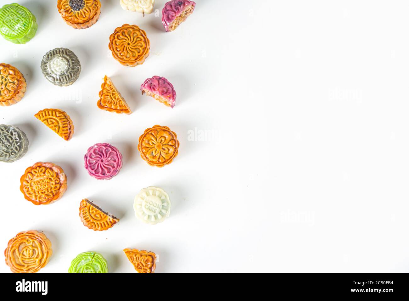 Traditional Chinese sweet dessert. Homemade Chinese snow skin and baked ...